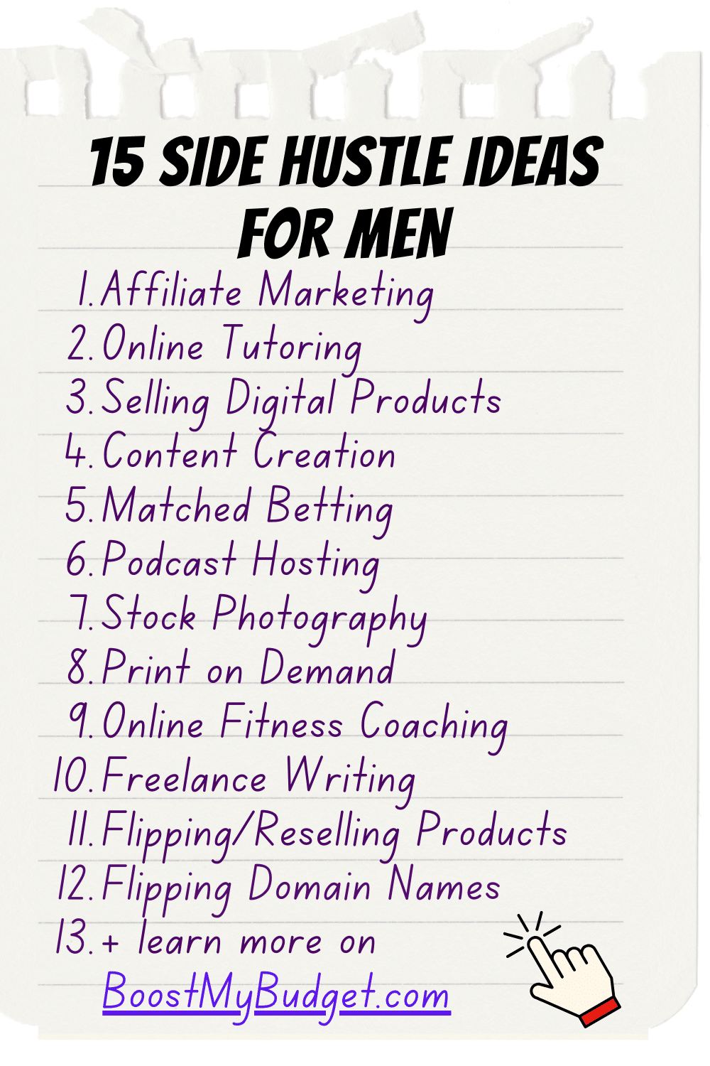 Looking for Extra Cash? 15 Profitable Side Hustle Ideas for Men - Boost ...