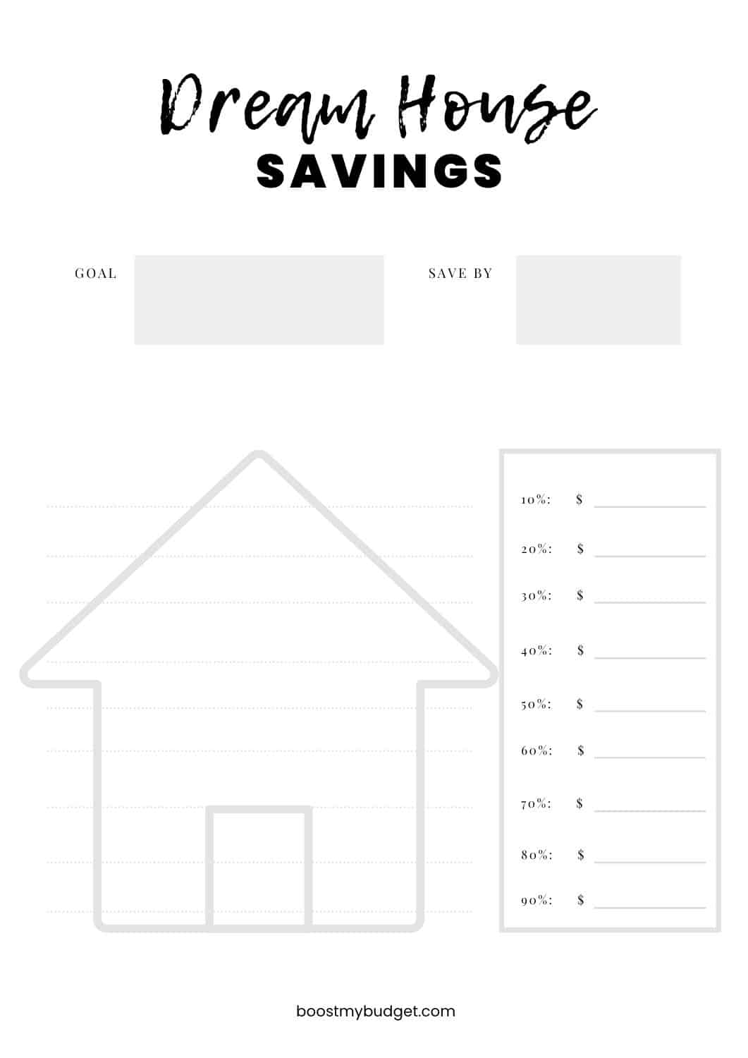 17 Free Savings Tracker Printables To Crush Your Savings Goals - Boost ...